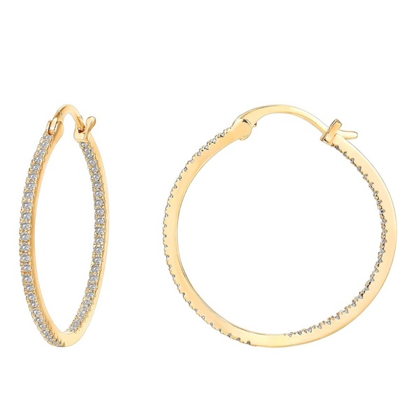 monooc | Jewelry | 4k Gold Plated 925 Sterling Post Cubic Zirconia ...